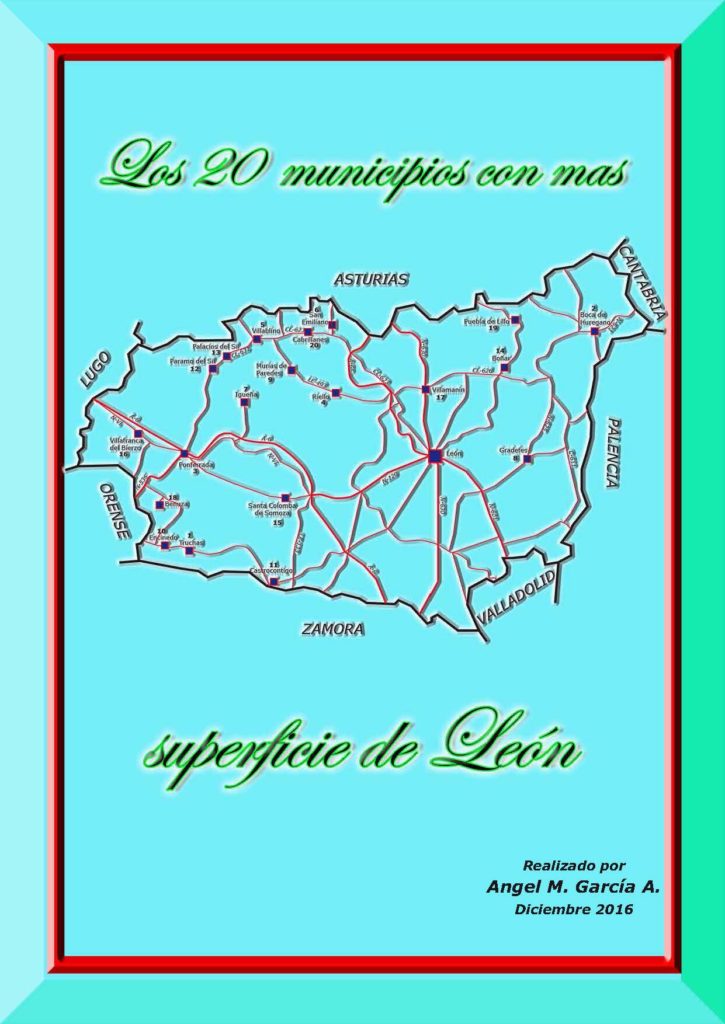 municipios con mas superficie de la provincia de León.